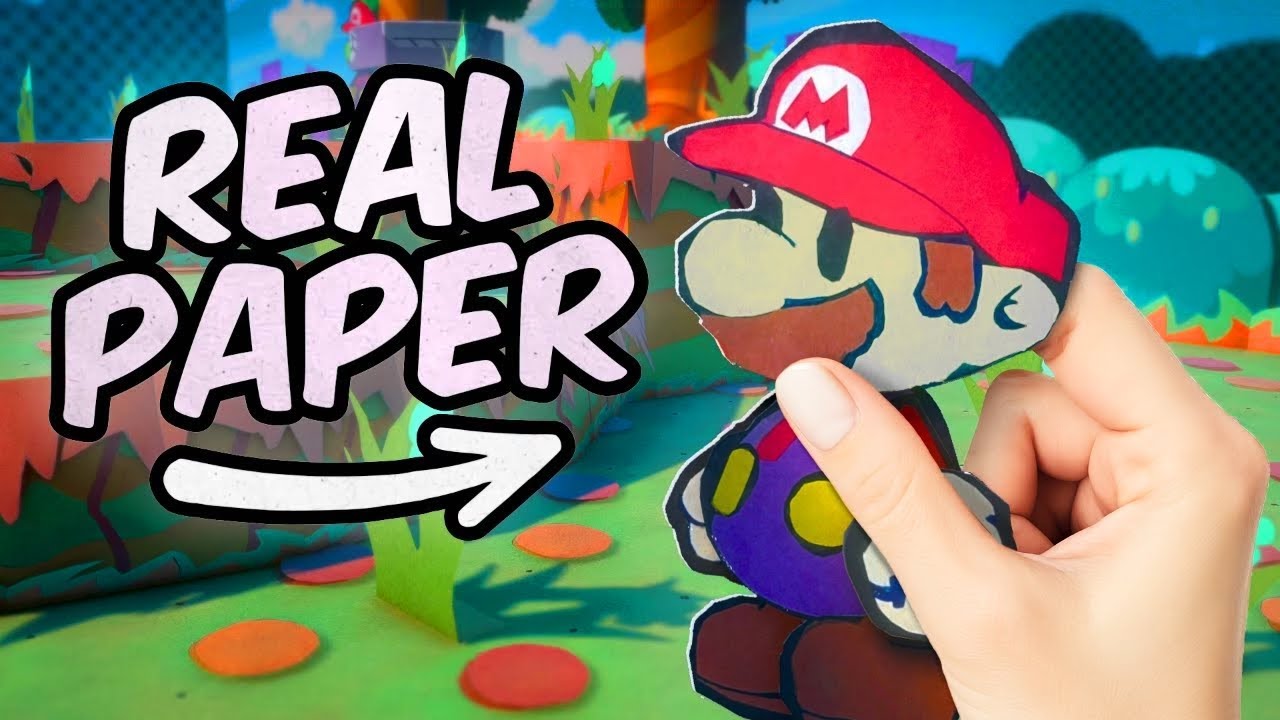 I Made Paper Mario With Real Paper - YouTube
