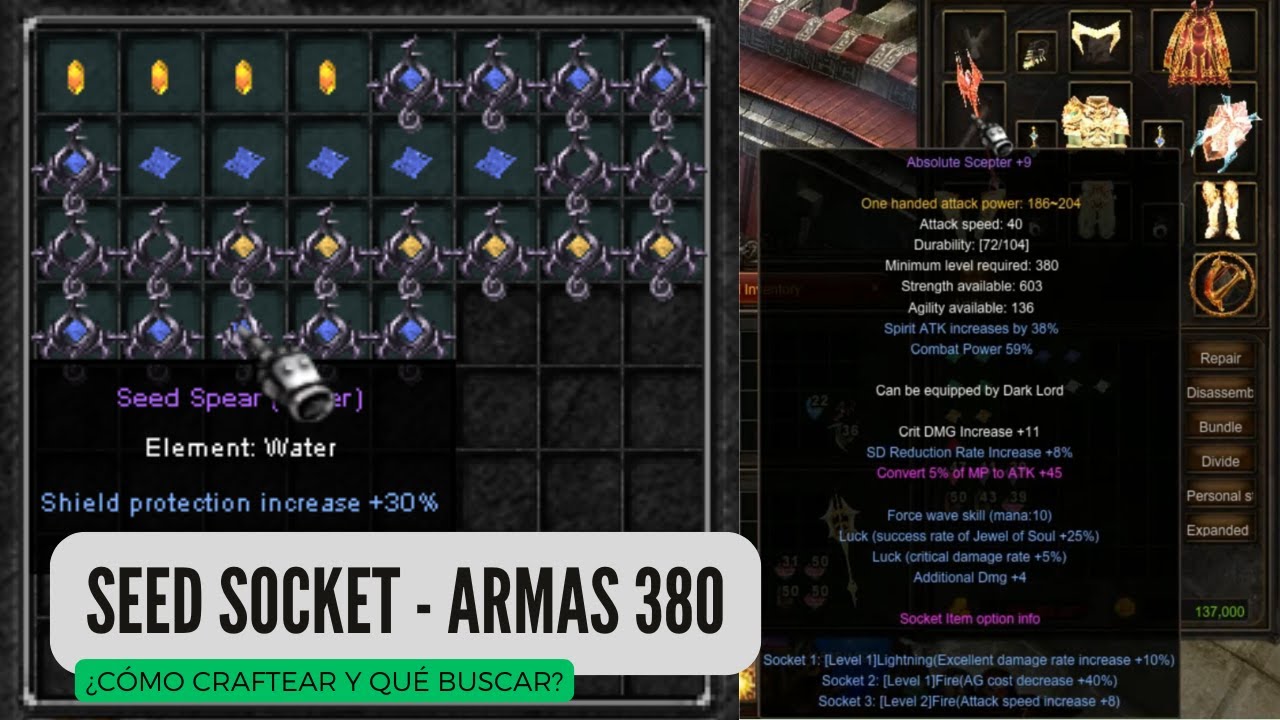 Seeds para Armas Socket – Cómo Crearlos, Mejores Opciones y Ratio de ...