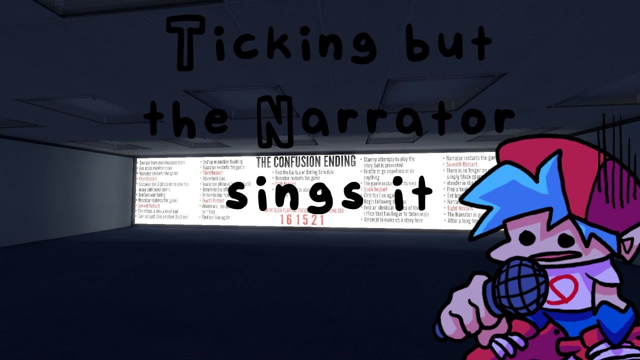 Friday Night Funkin' - Confusion (Ticking but the Narrator (The Stanley ...