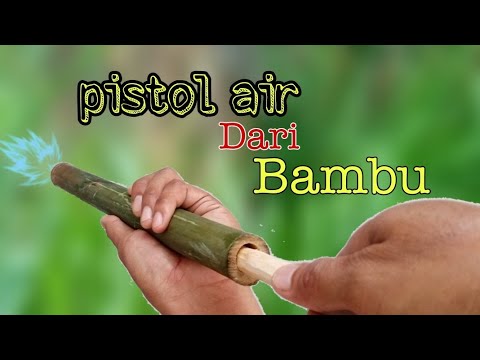Cara membuat pistol air dari bambu | Mainan jadul - YouTube