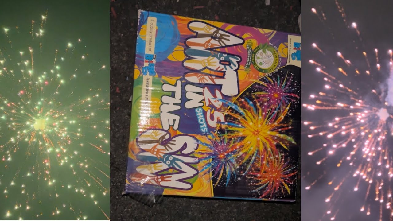 Art in the sky INF 25 shots INF , Elephant fireworks. Set out sivakasi ...