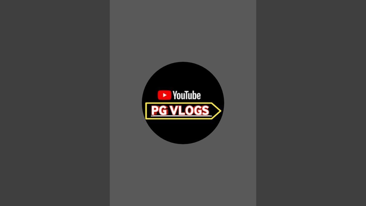 PG VLOGS is live - YouTube