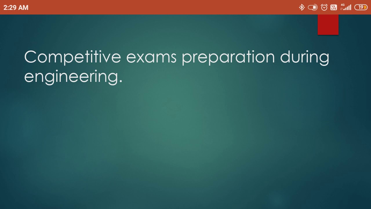 Competitive exams preparation while doing engineering - YouTube