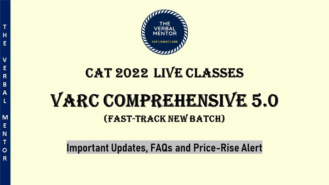 CAT VARC Course | Online Classes For CAT Verbal Preparation | VARC ...