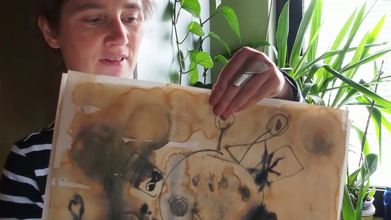 Paper painting with Coffee and Ink Introduction video - YouTube