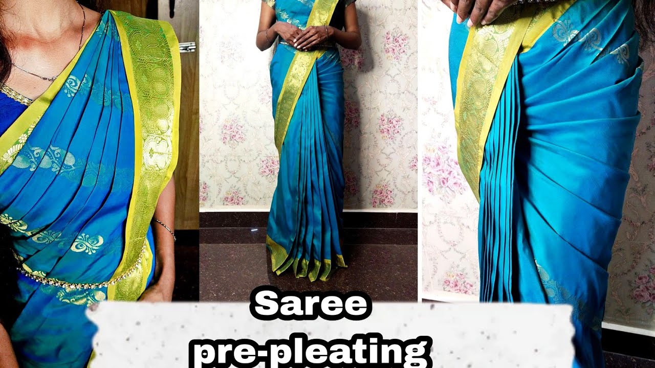 Saree pre-pleating And Ironing ️ #saree #trending #video #beauty ...