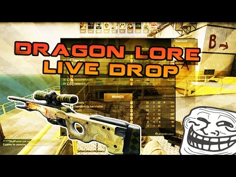 CS:GO AWP Dragon Lore Live Drop [FN] !