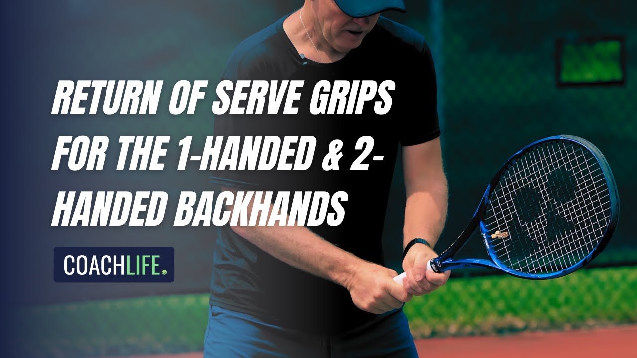 Return of Serve Grips for the 1-Handed & 2-Handed Backhands with ...