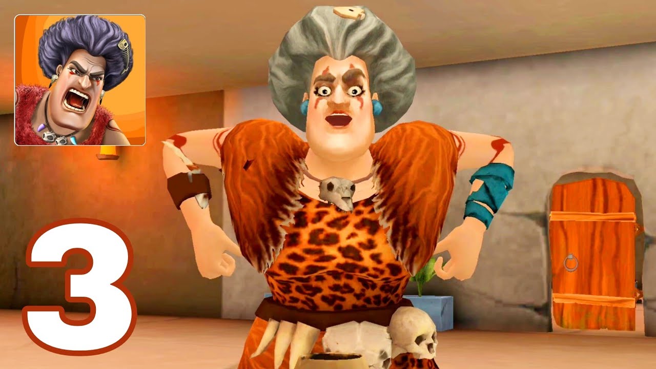 Scary Teacher Stone Age Gameplay Part 3 New Levels - YouTube