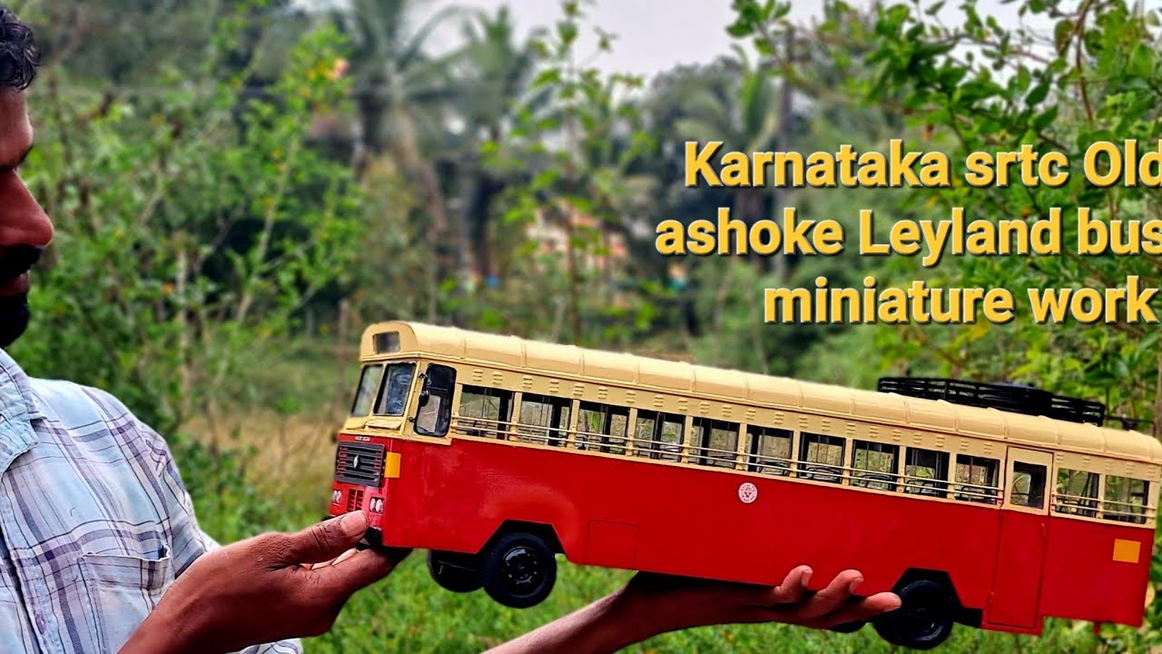 how to make a miniature bus-old ksrtc bus - YouTube