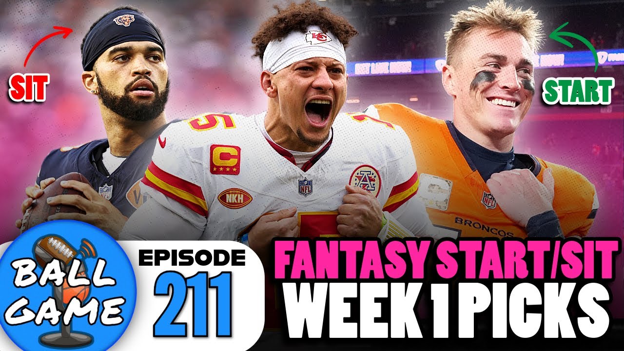 Fantasy Football START/SIT Picks for WEEK 1 + Week 1 NFL Pick ‘Em ...