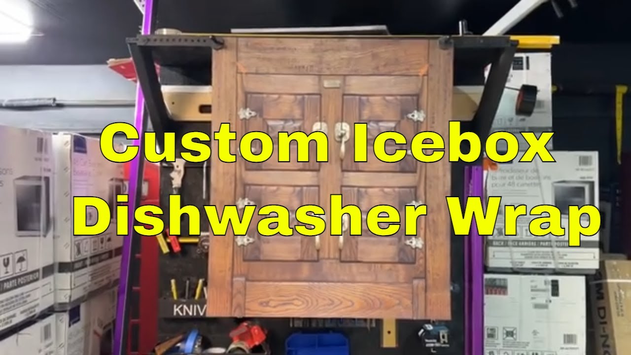 Custom icebox dishwasher wrap - YouTube