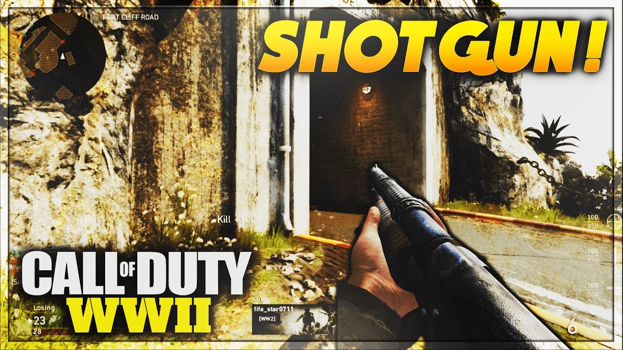 SHOTGUN ONLY GAMEPLAY IN COD WW2! (WINCHESTER 1897 GAMEPLAY IN WW2!) # ...