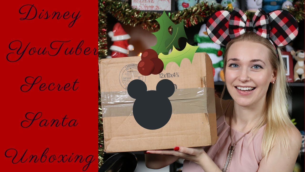 Disney YouTuber Secret Santa Unboxing - YouTube