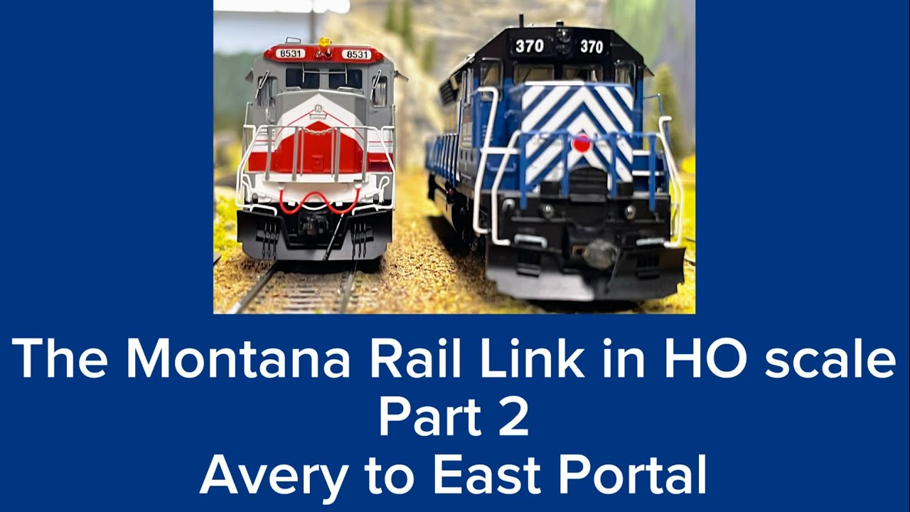 The Montana Rail Link on the Milwaukee Road part 2 | HO scale - YouTube