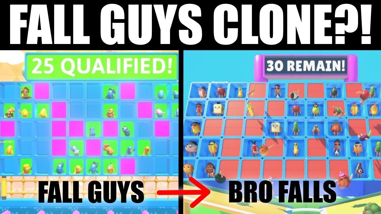 FALL GUYS COPYCAT?! || Bro Falls Review - YouTube