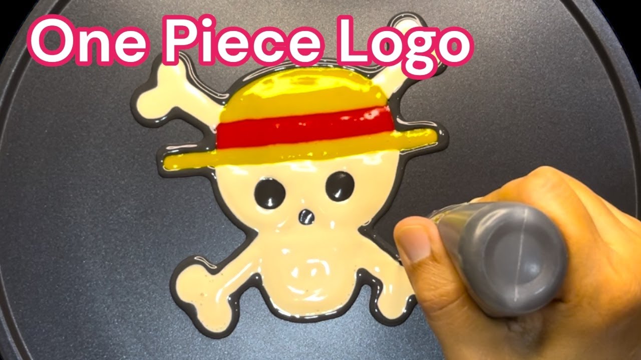 How to draw One Piece Logo Pancake - Logo Drawing, One Piece Flag ...