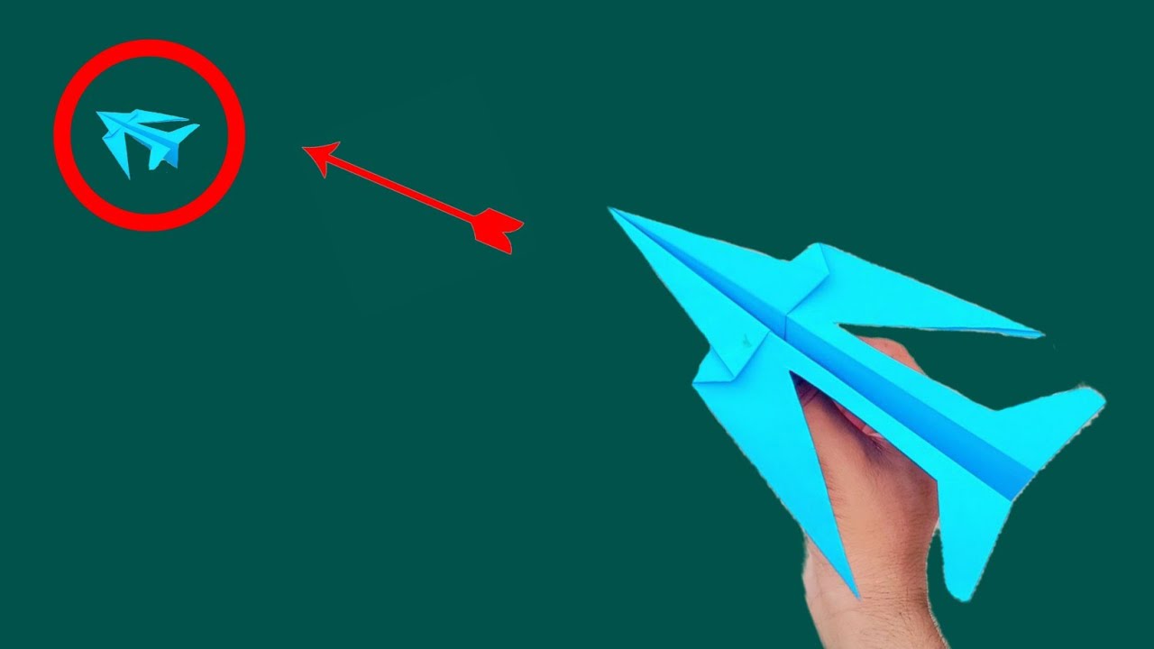 How To Make A Easy Paper Plane That FLY FAR - 270 feet | Paper Super ...