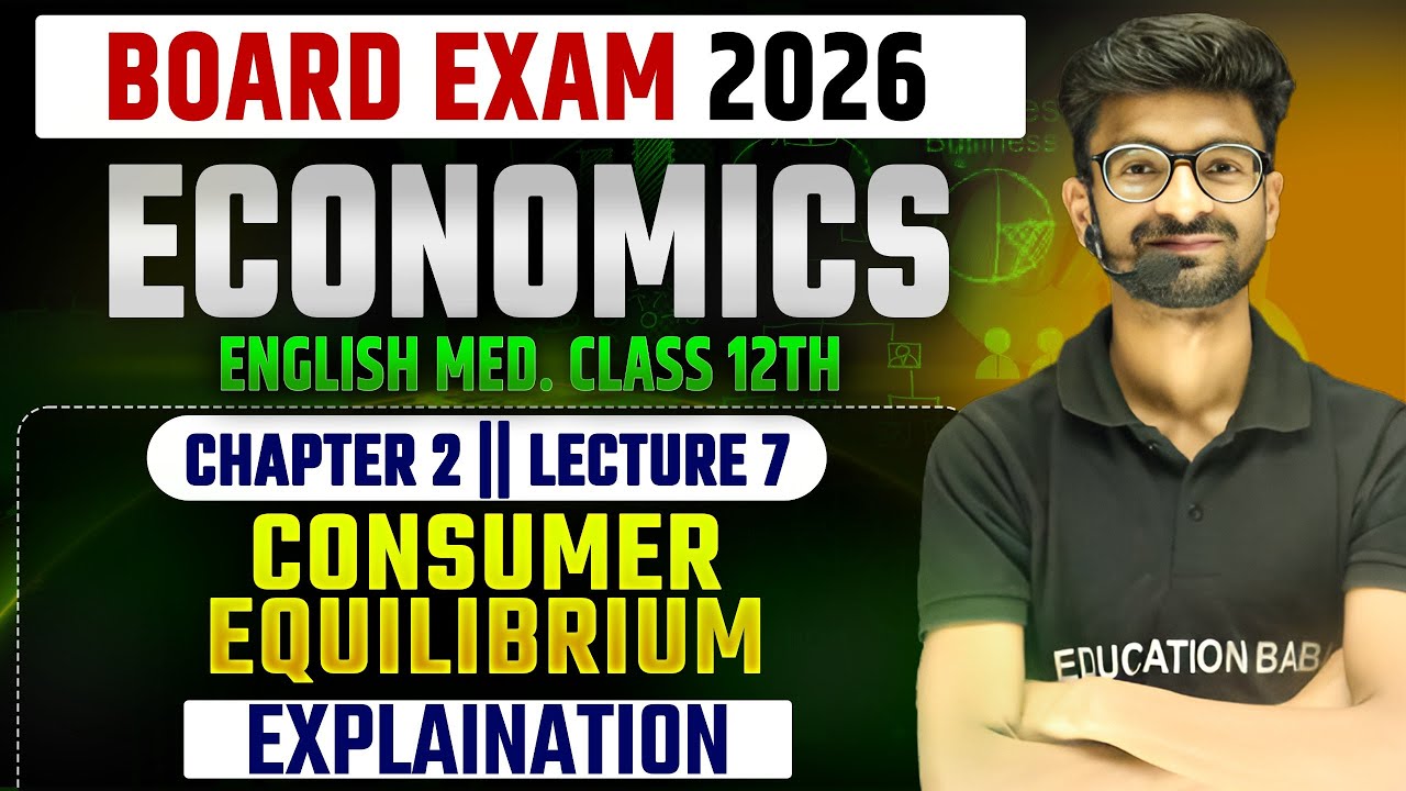 Consumer Equilibrium Economics Class 12 | English Medium | Bihar Board ...