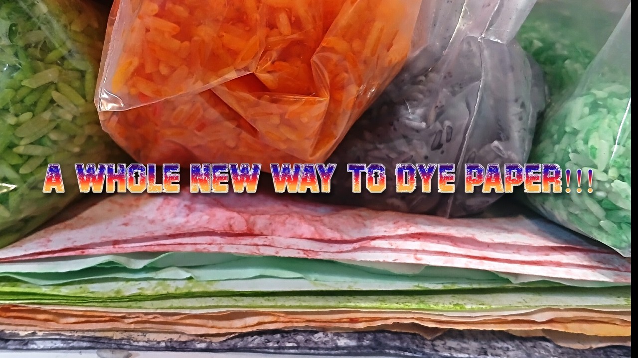 NEVER SEEN BEFORE, NEW WAY TO DYE PAPERS!!! HARDLY ANY DRYING TIME ...