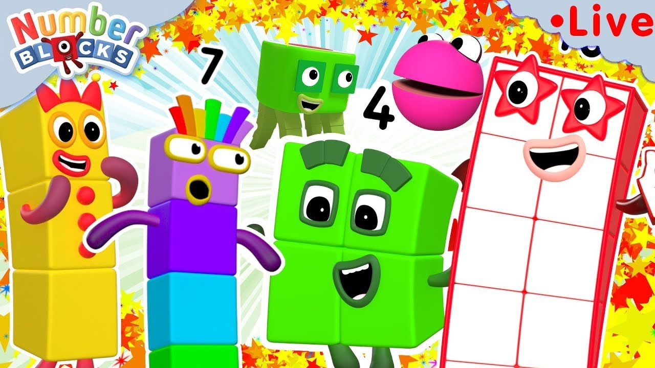 Numberblocks Live Learn Additional Math Challenge 2024 For Kids!! - YouTube