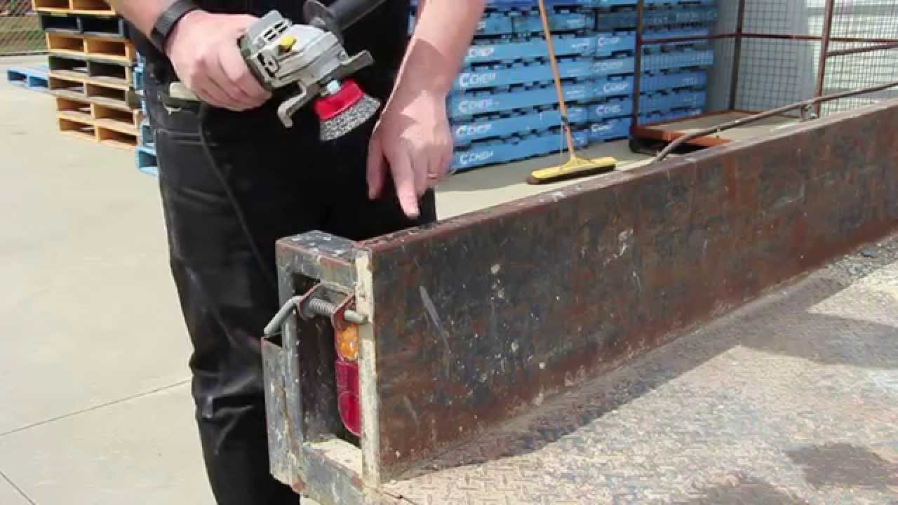 Josco | Using a Crimped Cup Brush to Remove Rust & Paint from a Trailer ...