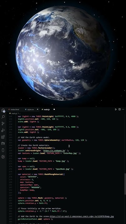 3d Earth Htmlcssjsfrontend Webdevelopment Htmlcss Codinglife Programmer Webcode Coder