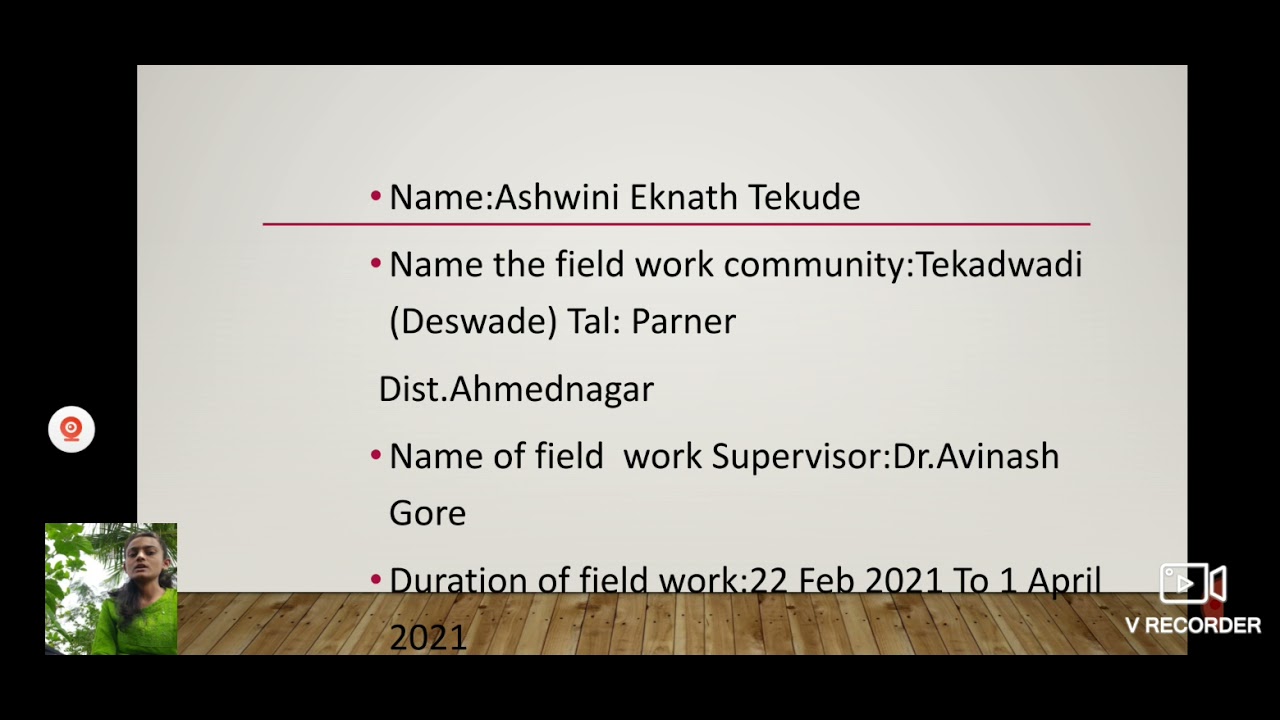 Field work presentation - YouTube