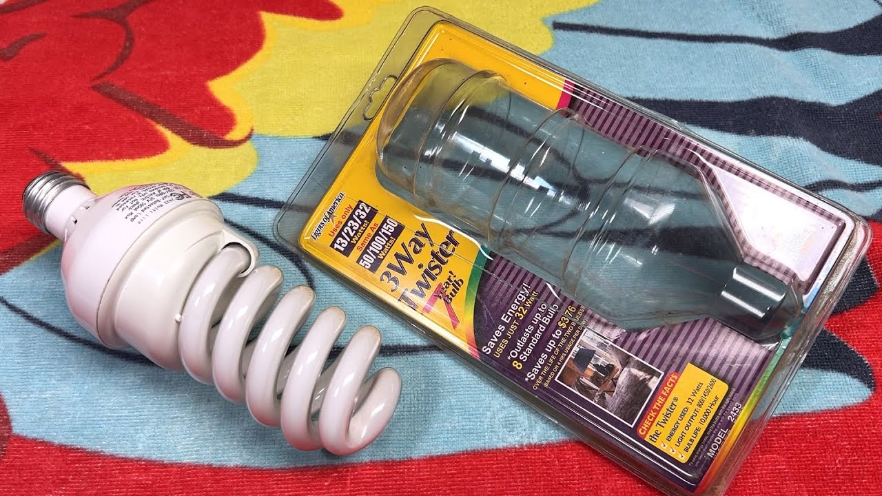 Lights of America Multi Lite Twister 3 way CFL Light Bulb - YouTube