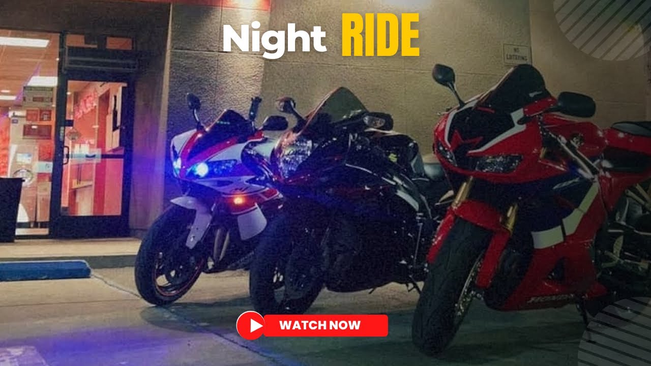 Epic Night Ride with Friends | Yamaha R1 | Night ride shinanigans ...