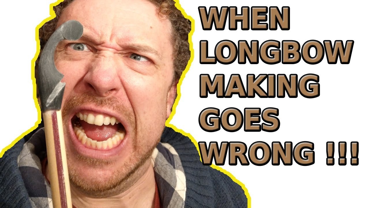 Today in the Longbow Workshop - when bow making goes wrong - YouTube