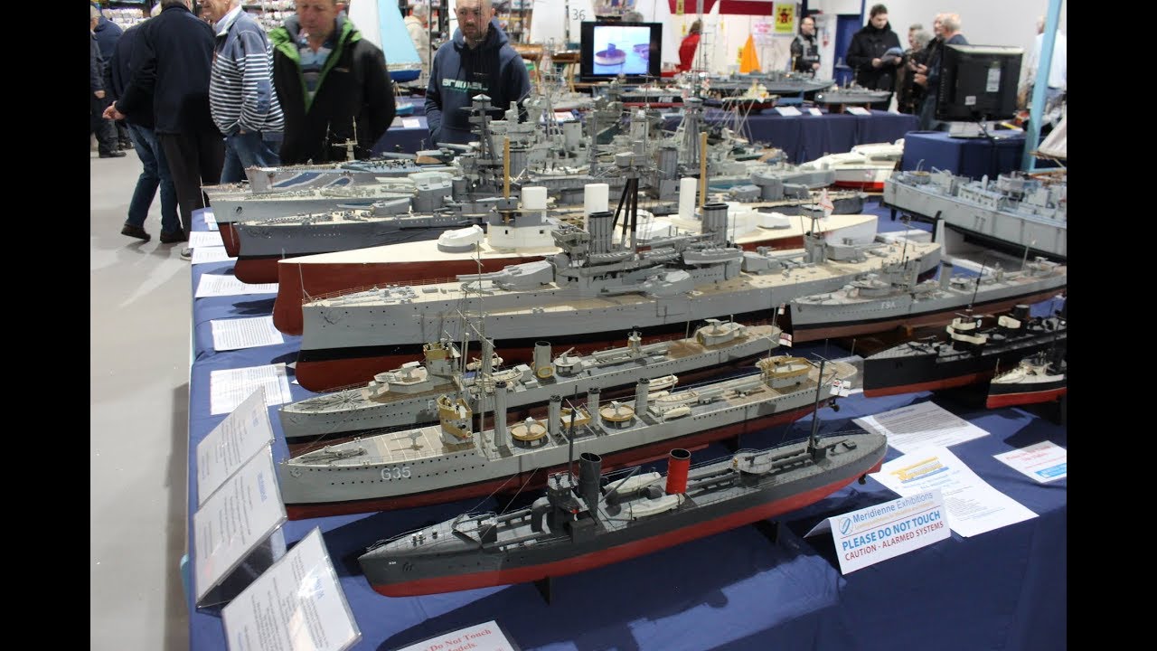 International Model Boat Show 2017 -Warwick - Warship display - YouTube