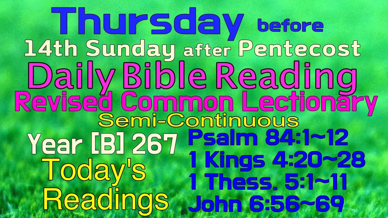 2024.Aug.22. THURSDAY, before 14th Sunday after Pentecost : Revised ...