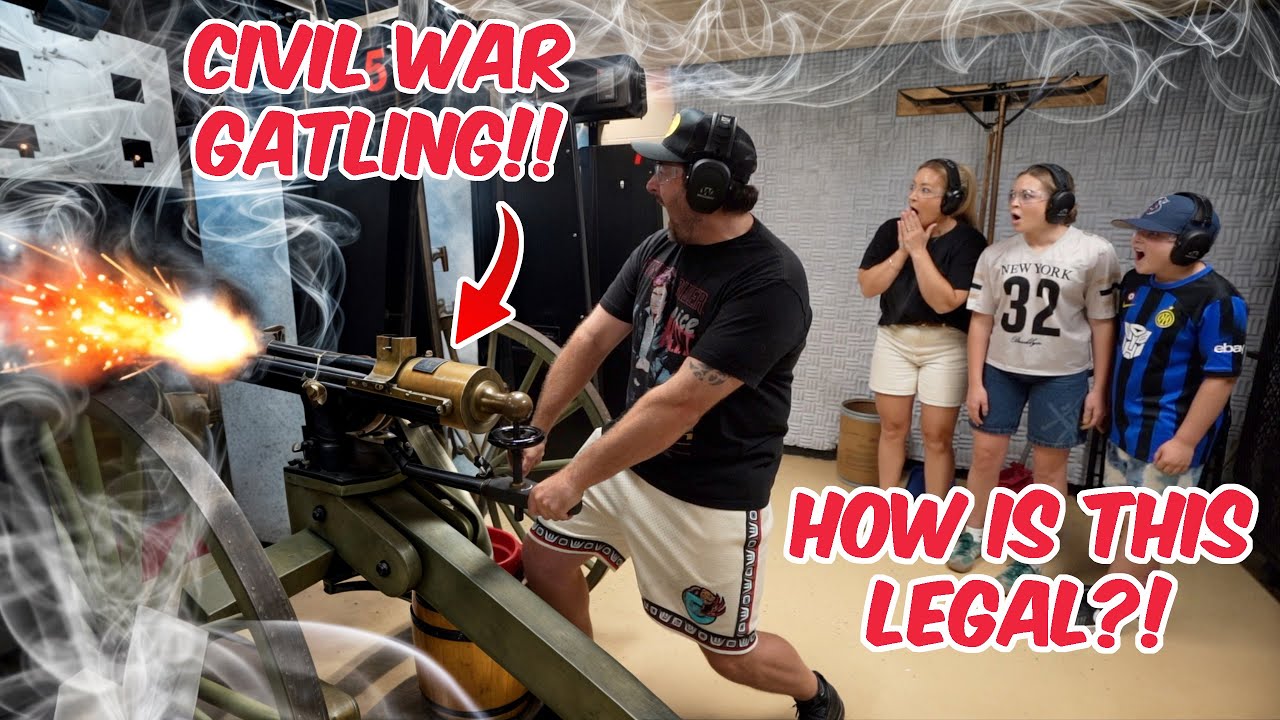 New Zealand Family shoot American Cowboy Guns for the first time! (YOU ...