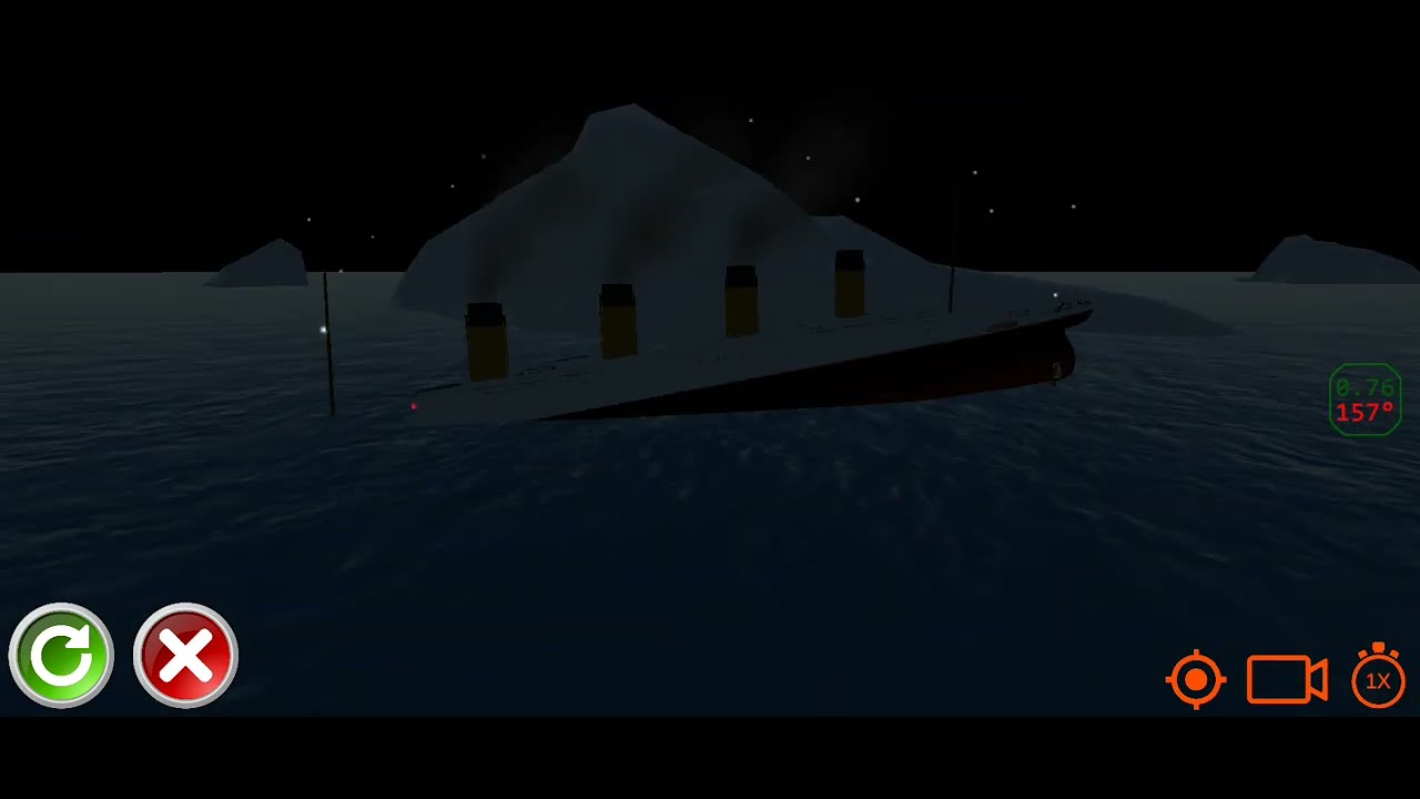 Sinking of RMS Titanic (ocean liner simulator) - YouTube