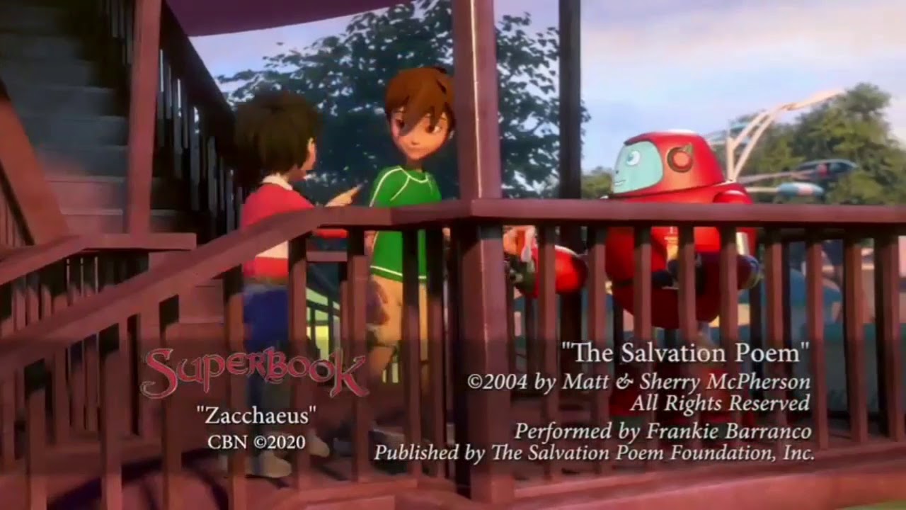 superbook "Jesus defeats Zacchaeus" slavery poem - YouTube