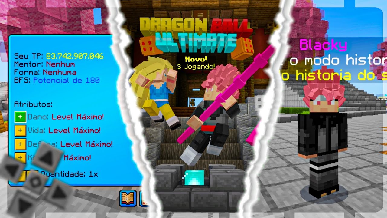 Como jogar no DRAGON BLOCK ULTIMATE! Servidor de DBC para Minecraft PE ...