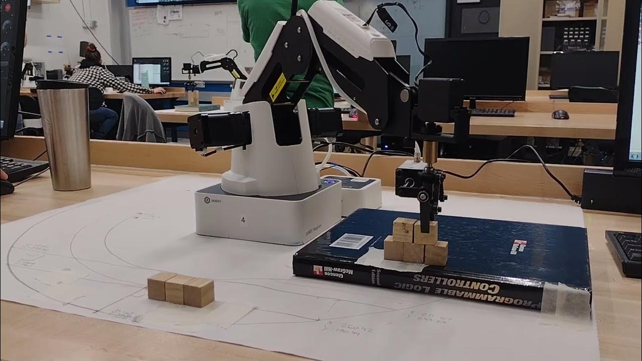 DOBOT running basic program in blockly - YouTube