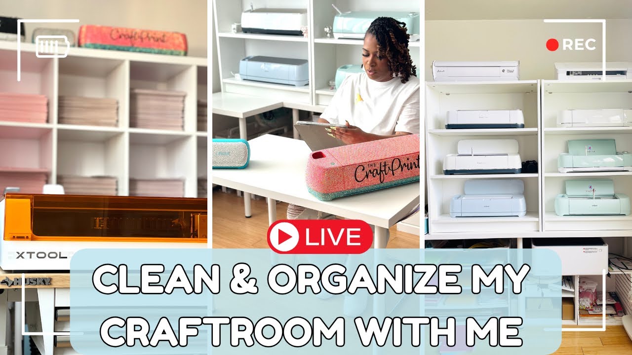 Cleaning & Organizing the CraftRoom - YouTube