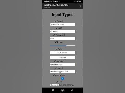 Trick # 5 Input fields overview Using HTML and CSS #coding #htm - YouTube
