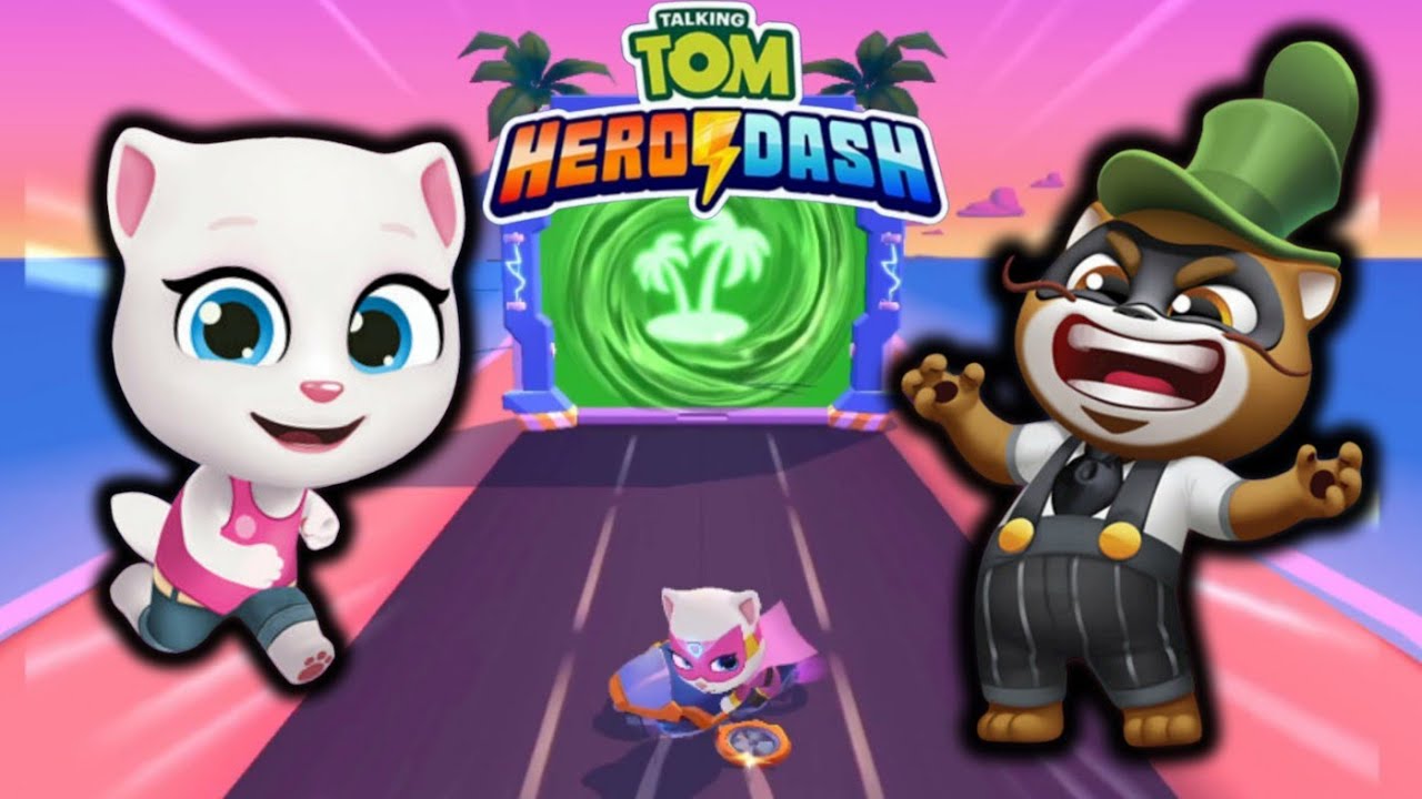 talking tom hero dash | talking tom hero dash New update 2025 | Angela Unlocked to Raccoon Cage ...