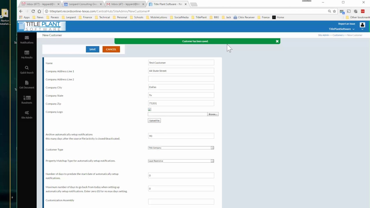 TPS Customer and User Setup - YouTube