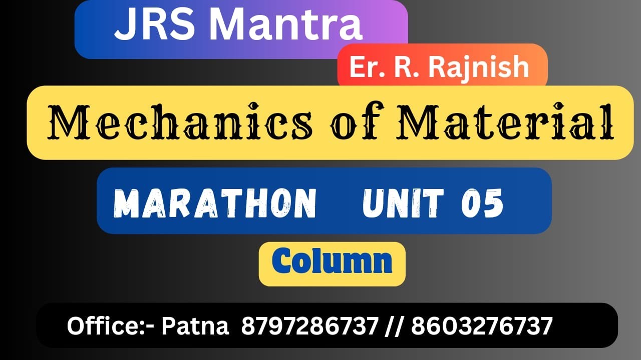 Marathon II MOM II Unit-05 II Subjective II Civil 3rd Sem II SBTE - YouTube