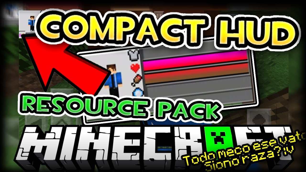 COMPACT HUD RESOURCE PACK | MINECRAFT PE 1.2 ADD-ONS - DVGamer21 - YouTube