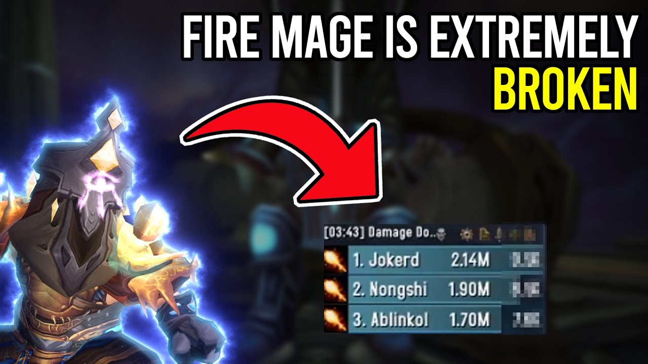 LOWEST GEARED MAGE CARRIES THE WHOLE RAID - YouTube