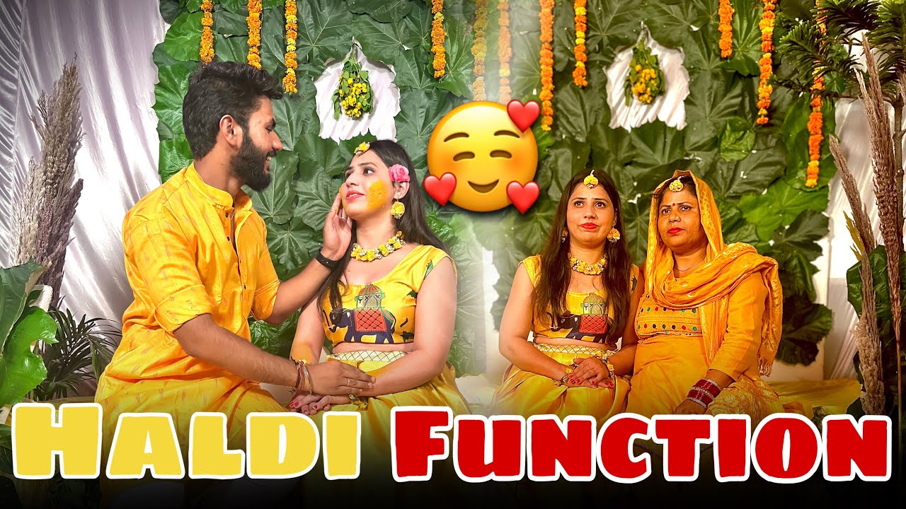 #36th vlog | Haldi Function 💛😍 | #hindi #vlog #wedding #function - YouTube