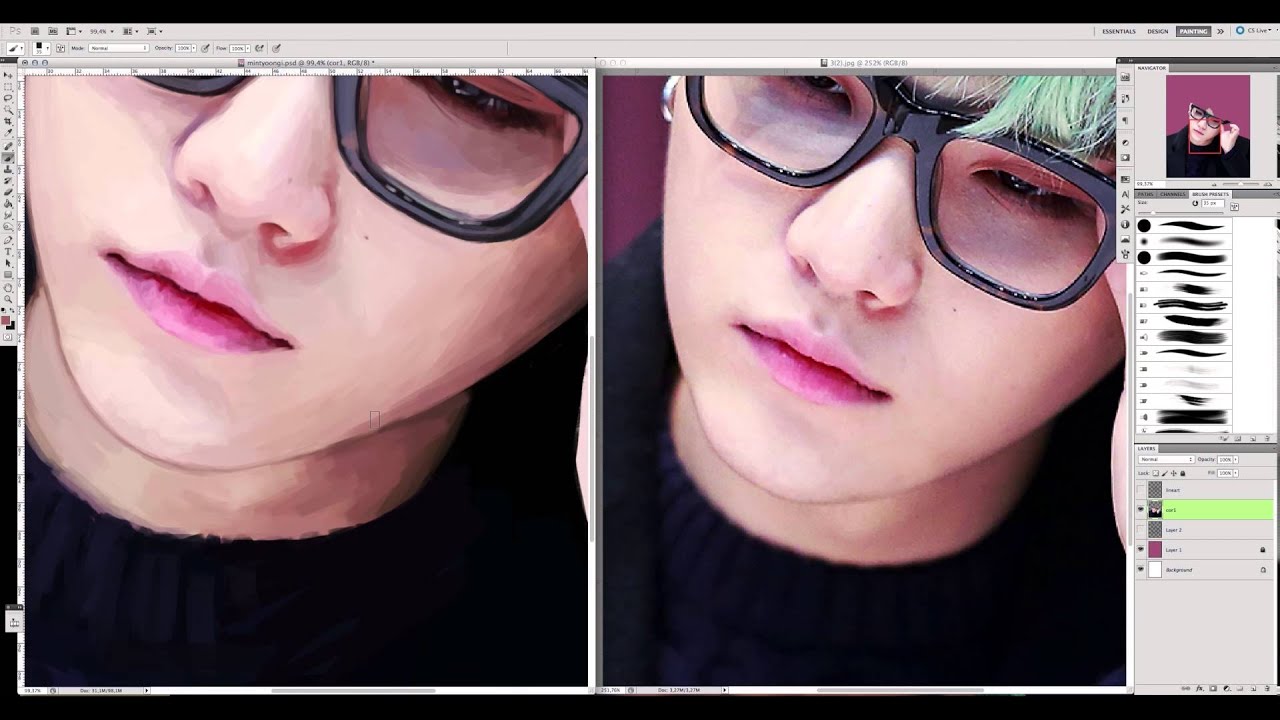 [BTS] Suga Speed Paint - YouTube