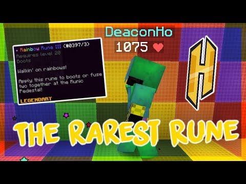 Acquiring The Best Rarest Rune In Hypixel Skyblock -- Rainbow Rune ...
