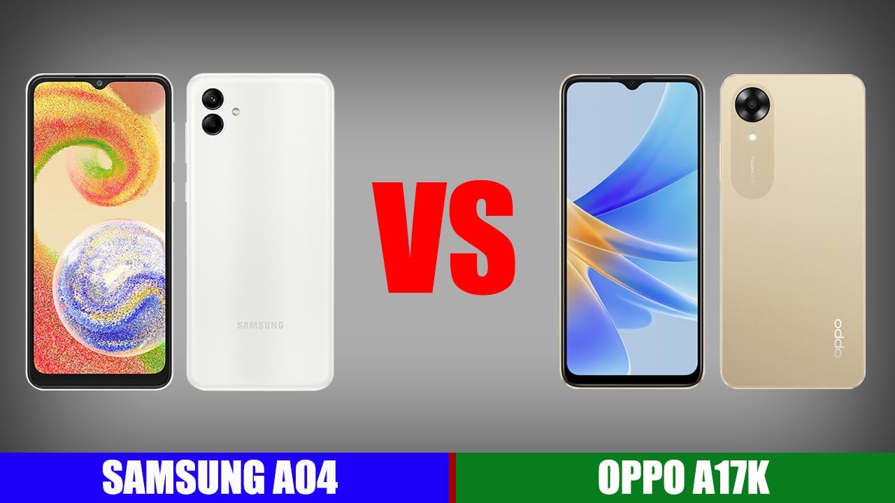Mana Lebih Baik Antara SAMSUNG A04 vs OPPO A17K - YouTube