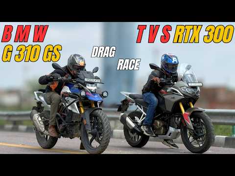 Apache RTX300 vs BMW G310GS Drag Race | Drag Race | The UP46 Rider |